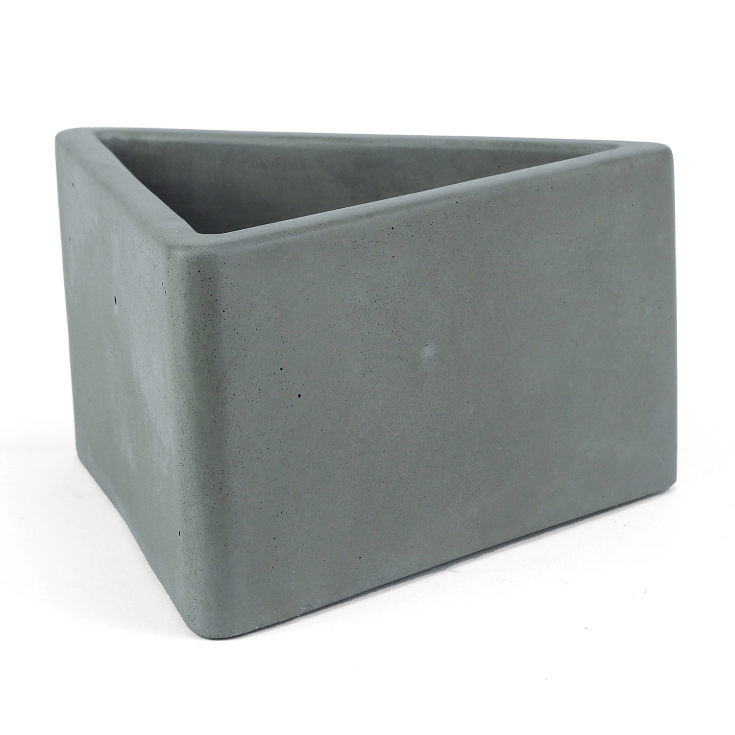 Cement Triangle Planter | Natural Finish